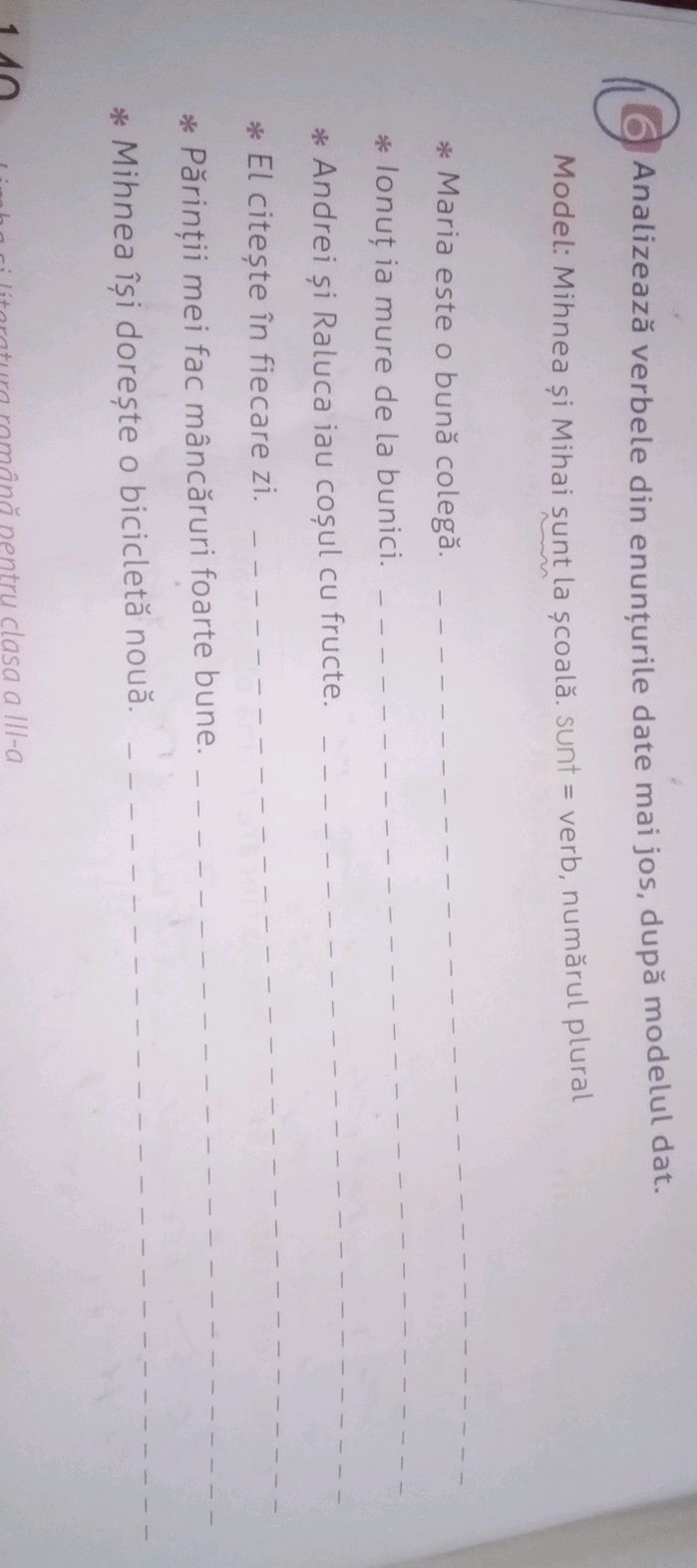 Analizează verbele din enunțurile date mai | StudyX