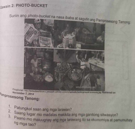 Gawain 2: PHOTO-BUCKET Suriin ang | StudyX