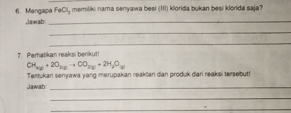 6. Mengapa FeCl₃ memiliki nama senyawa besi | StudyX