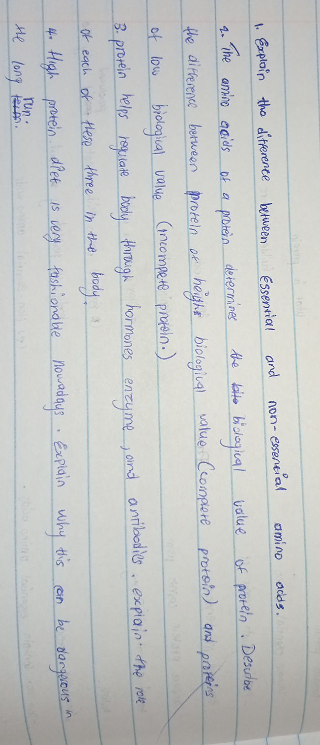 1. Explain the difference between Essential | StudyX