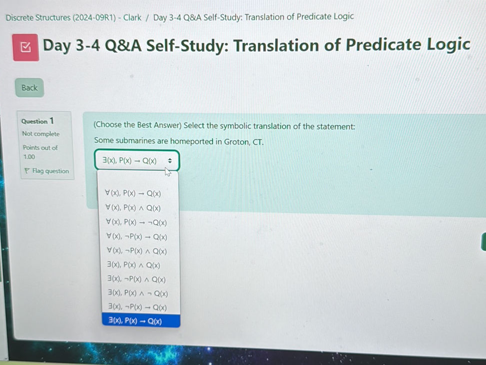 (Choose the Best Answer) Select the symbolic | StudyX