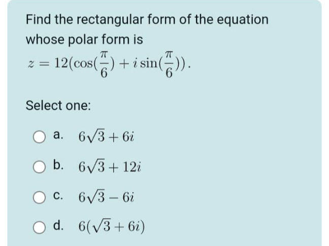 Find the rectangular form of the equation | StudyX