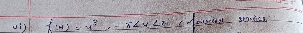 vi) $f(x) = x^3,