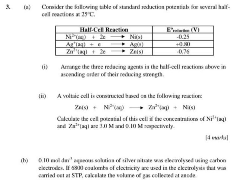 3. (a) Consider the following table of | StudyX