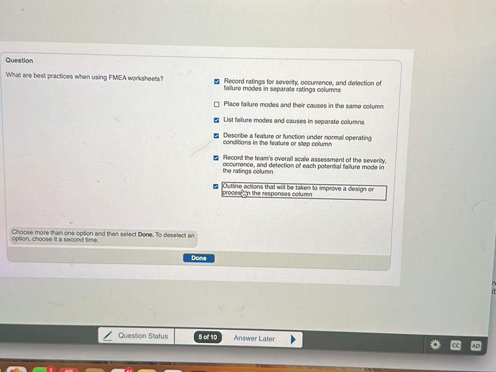 What are best practices when using FMEA