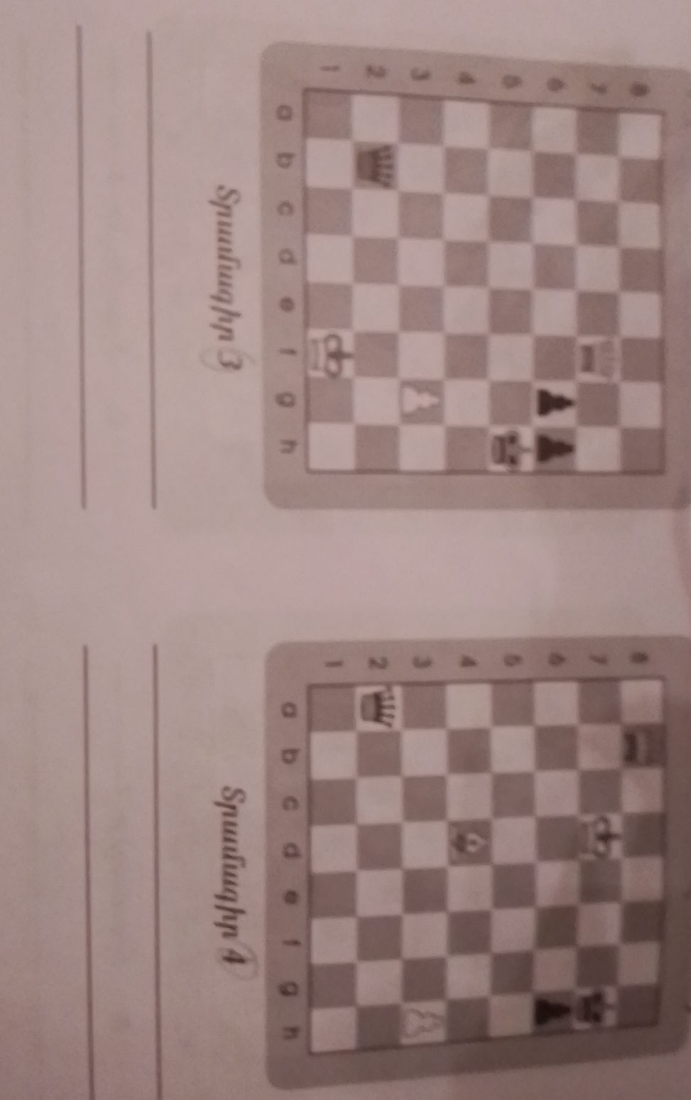 The image shows two chess diagrams. The | StudyX