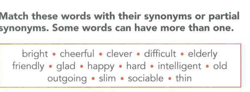 Match these words with their synonyms or | StudyX
