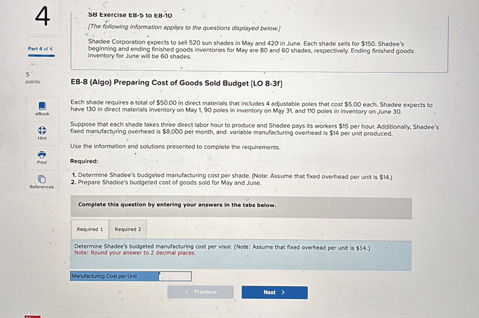 SB Exercise E8-5 to E8-10 [The following | StudyX