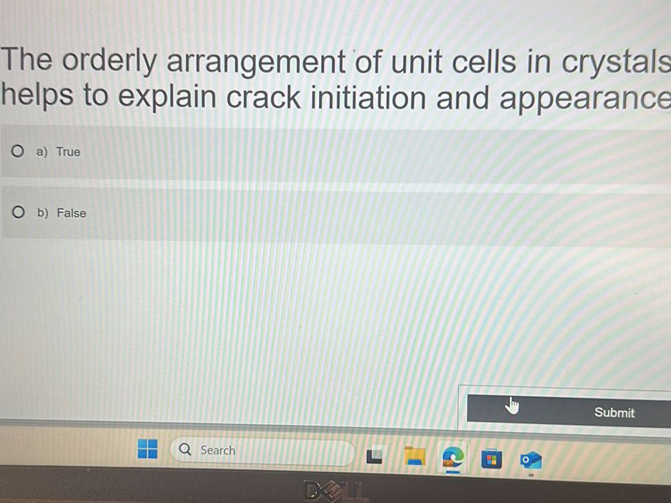 The orderly arrangement of unit cells in | StudyX