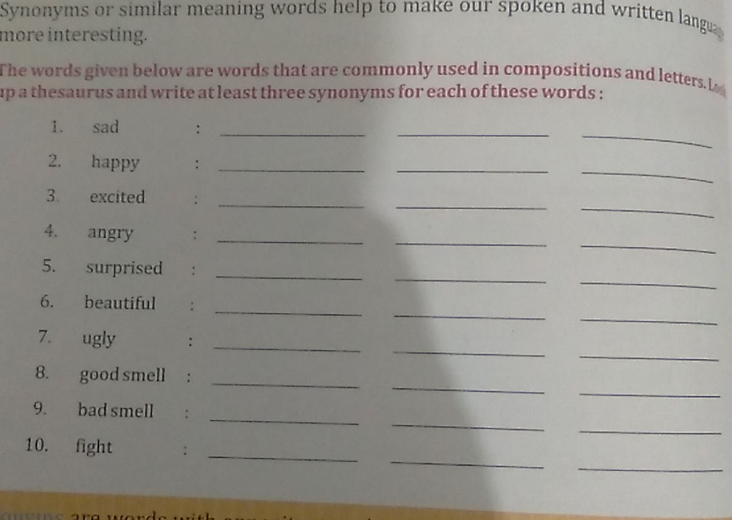 The words given below are words that are | StudyX