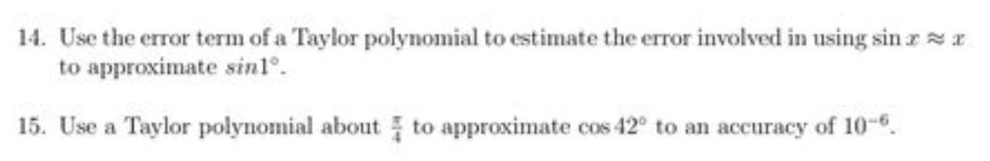 14. Use the error term of a Taylor | StudyX