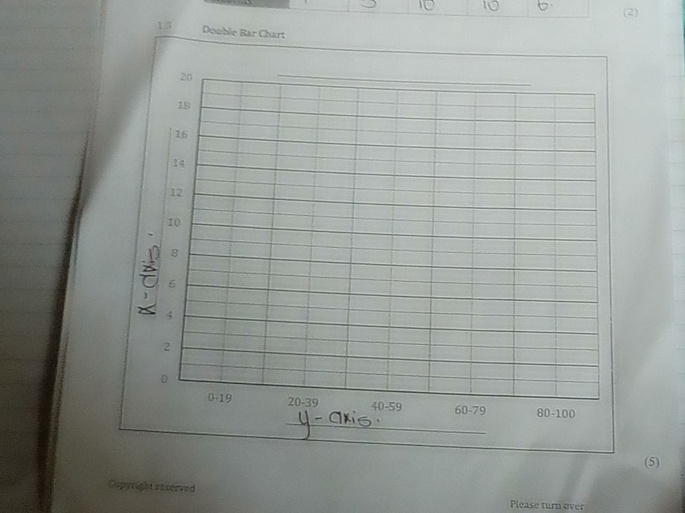 Double Bar Chart This image shows a blank | StudyX