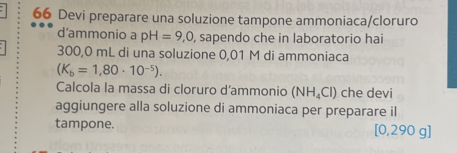 Devi preparare una soluzione tampone | StudyX