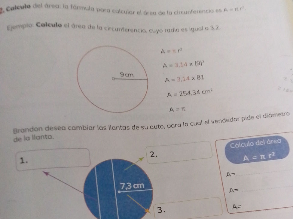 2. Calculo del área: la fórmula para | StudyX