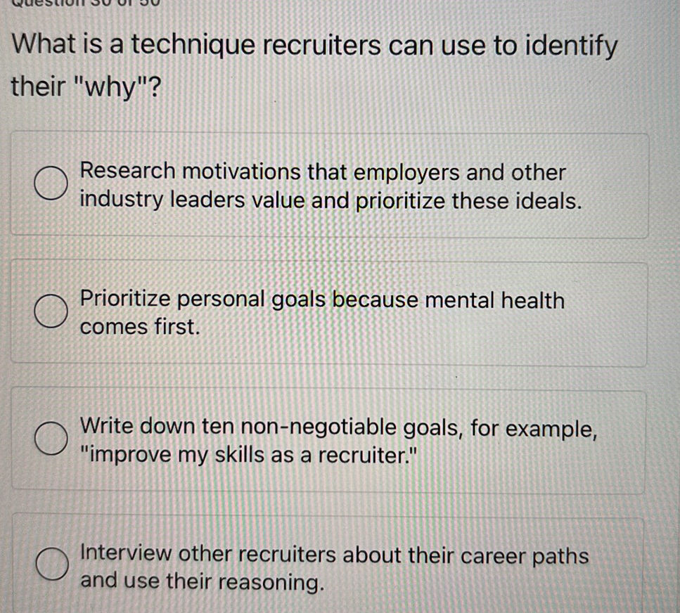 What is a technique recruiters can use to | StudyX