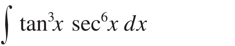 Integral of tan^3(x)sec^6(x) | StudyX