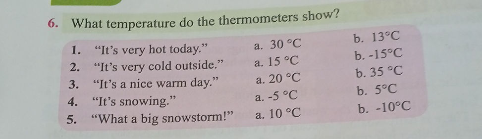 6. What temperature do the thermometers | StudyX