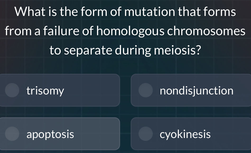 What is the form of mutation that forms from | StudyX