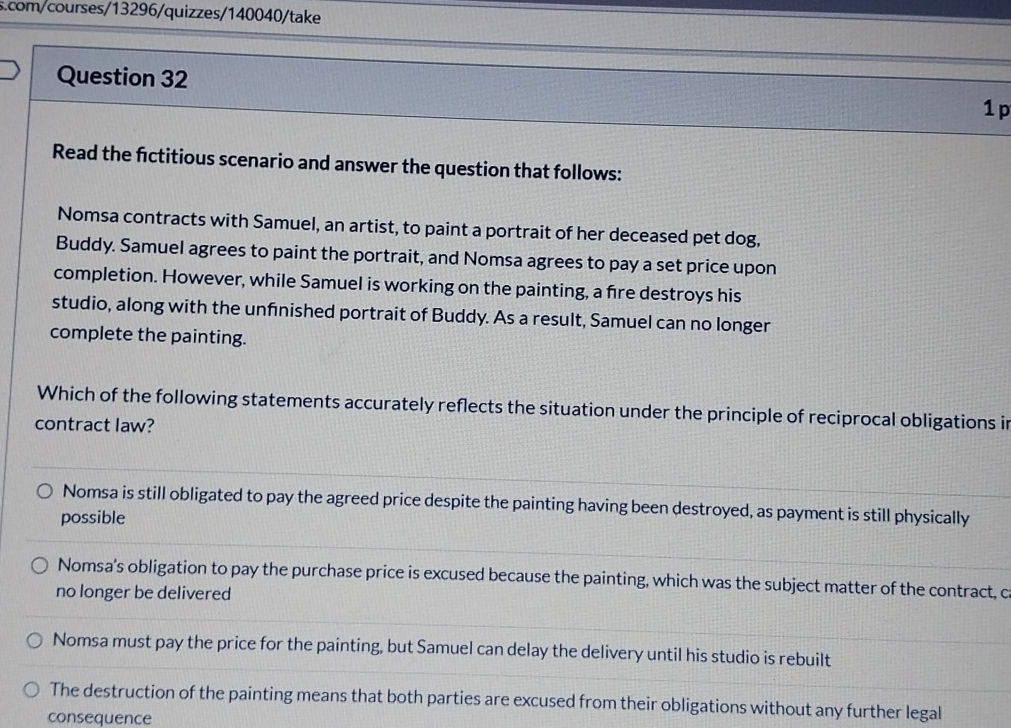 Read the fictitious scenario and answer the | StudyX