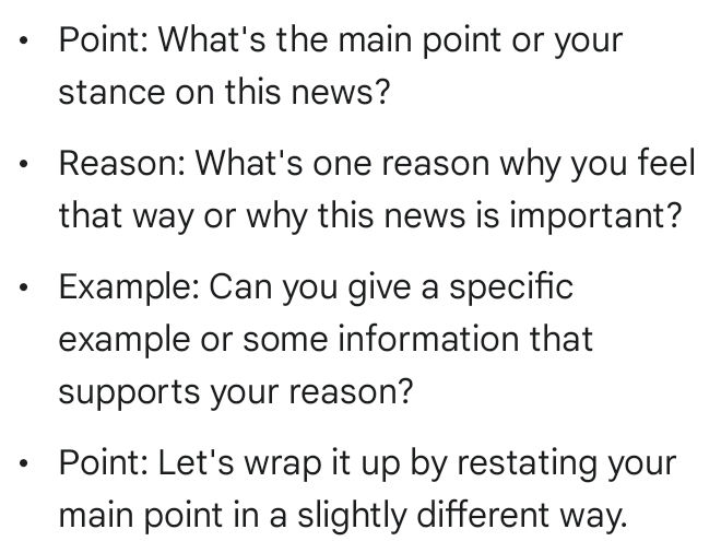 Point: What's the main point or your | StudyX