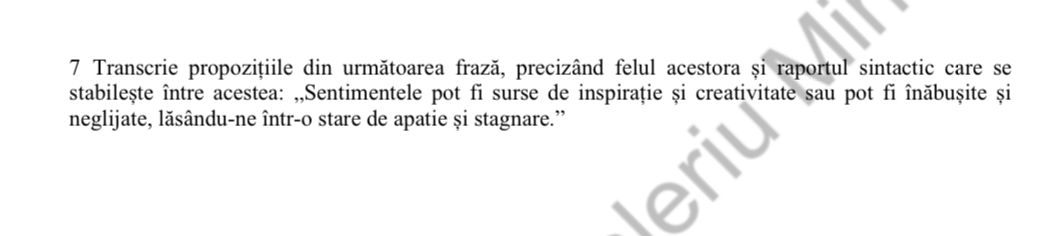 7 Transcrie propozițiile din următoarea | StudyX
