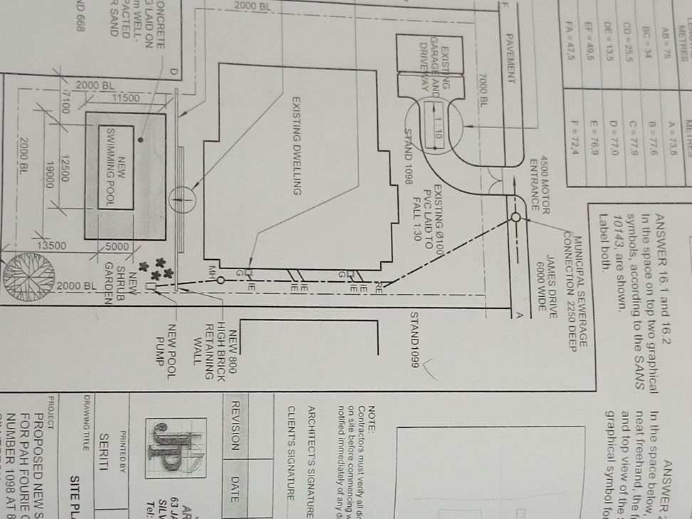 The image contains a site plan with | StudyX