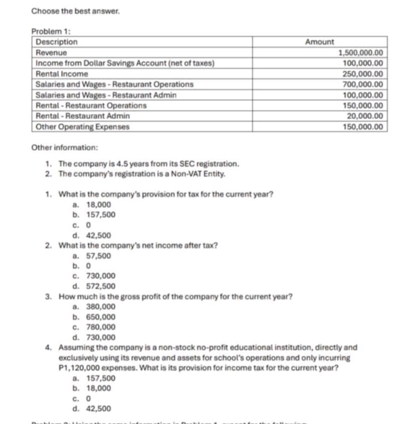 Problem 1: | Description | StudyX