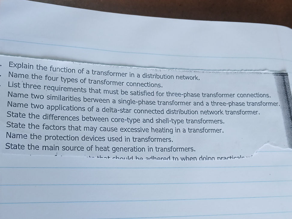 Explain the function of a transformer in a | StudyX