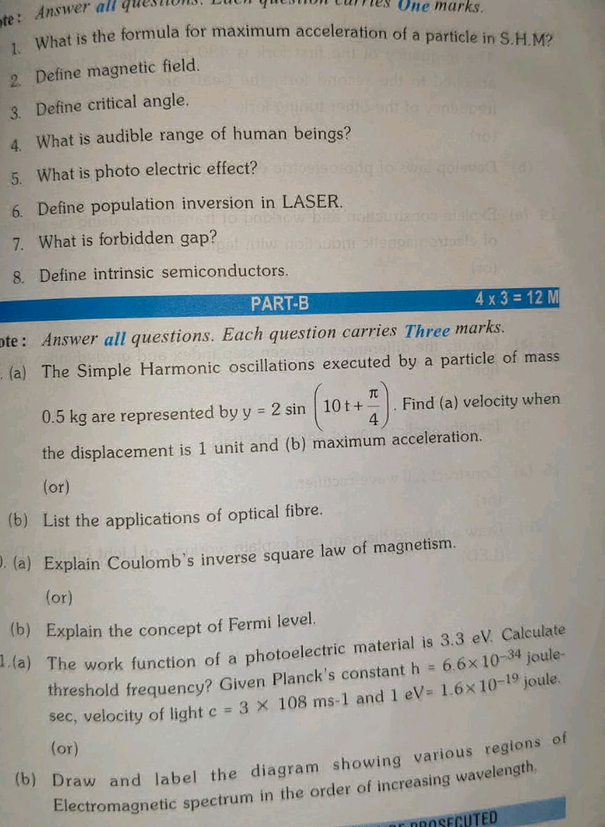 1. What is the formula for maximum | StudyX