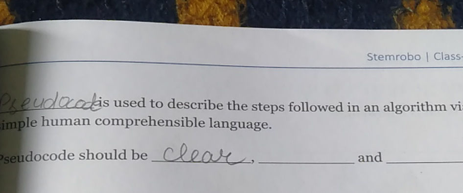 Pseudocode is used to describe the steps | StudyX