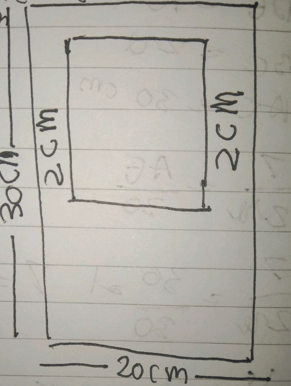 The image shows a rectangle with dimensions | StudyX