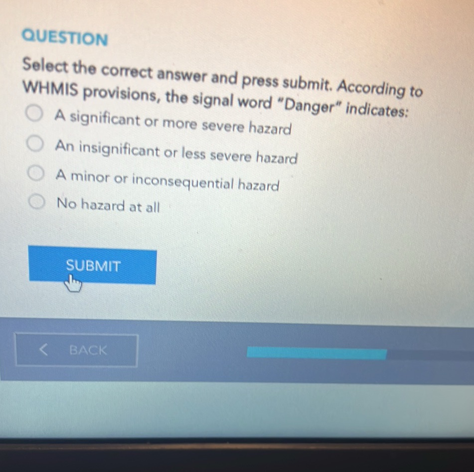 Select the correct answer and press submit. | StudyX