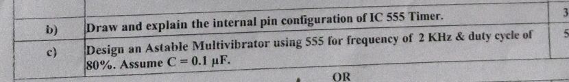 b) Draw and explain the internal pin | StudyX