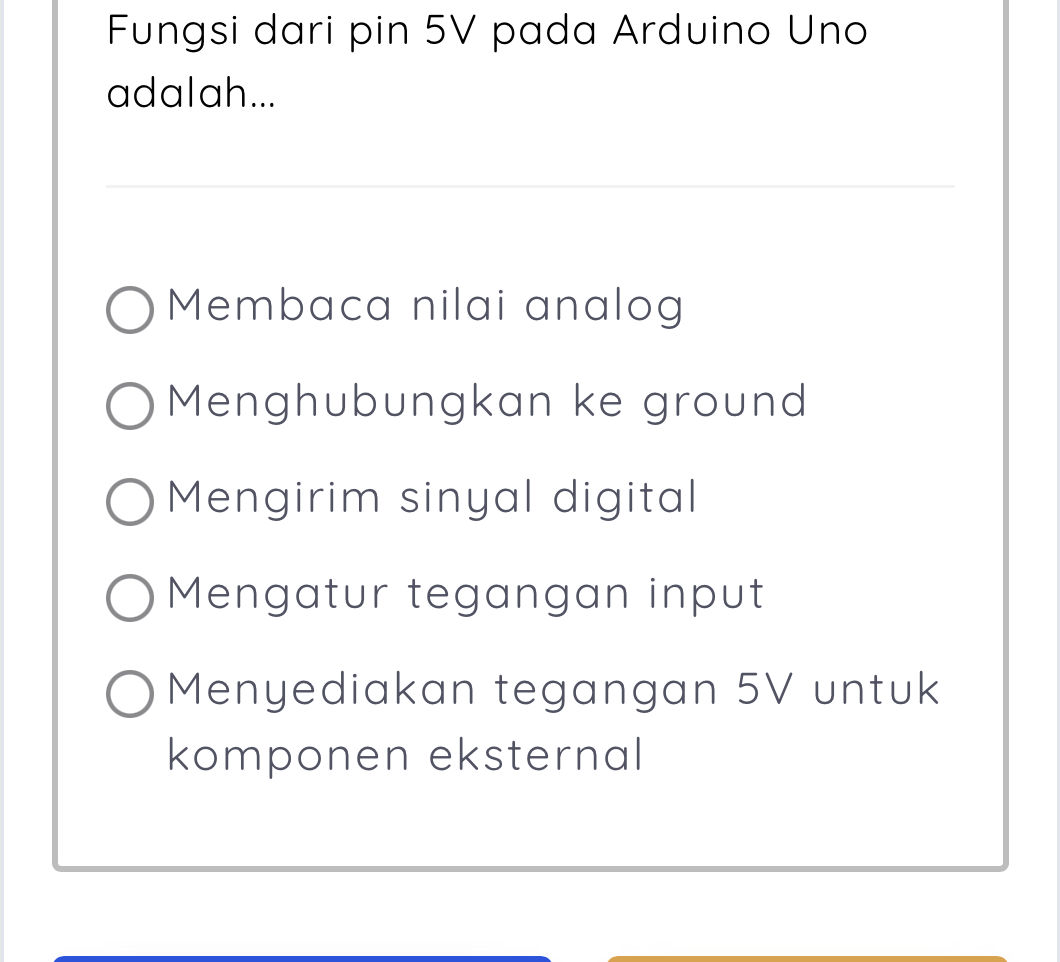 Fungsi dari pin 5V pada Arduino Uno | StudyX