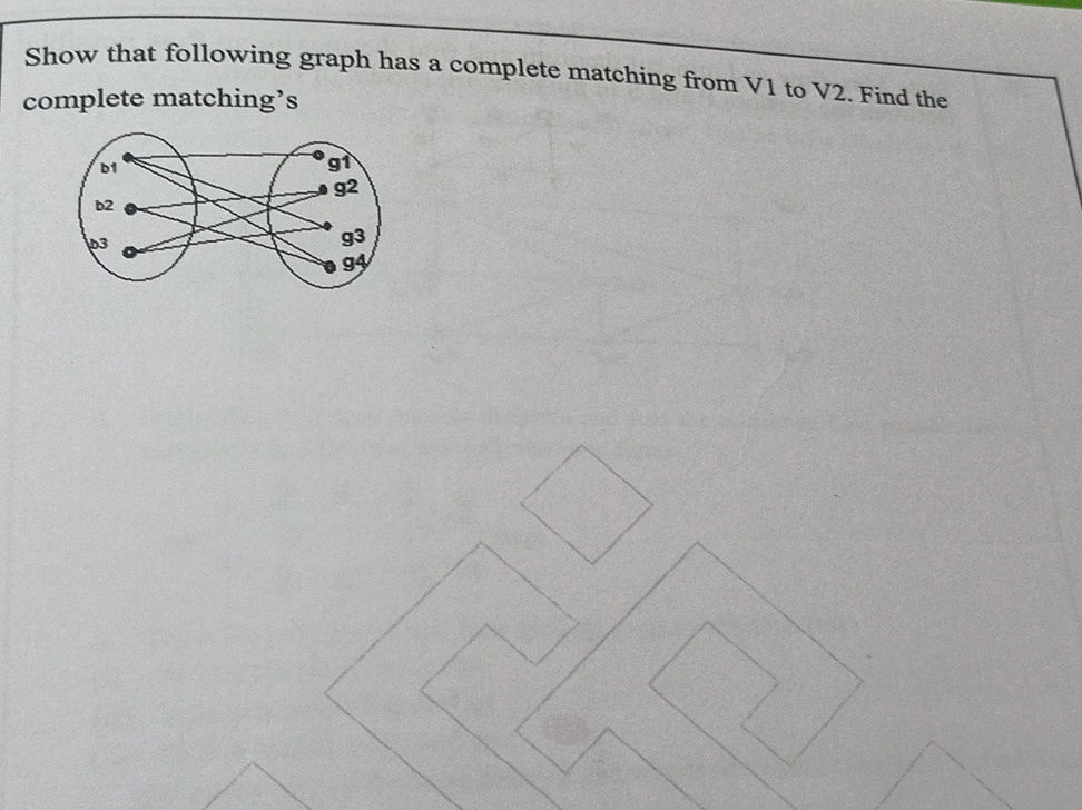 Show that following graph has a complete | StudyX