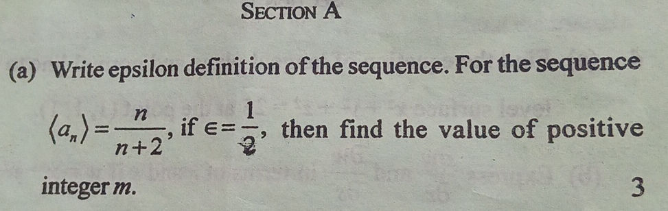 (a) Write epsilon definition of the | StudyX