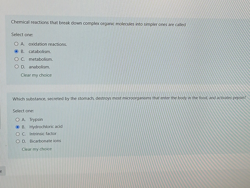 Chemical reactions that break down complex | StudyX