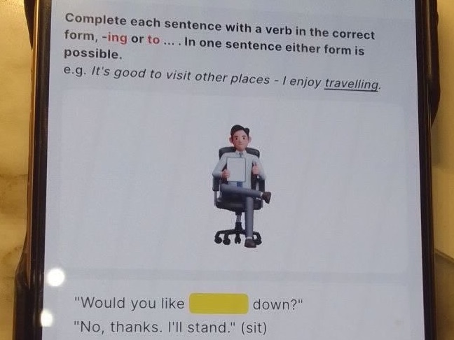 Complete each sentence with a verb in the | StudyX