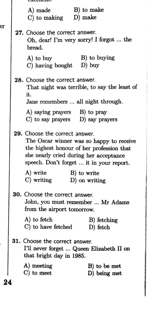 27. Choose the correct answer. Oh, dear! I'm | StudyX