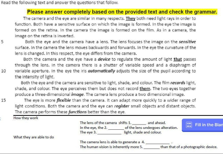 Read the following text and answer the | StudyX