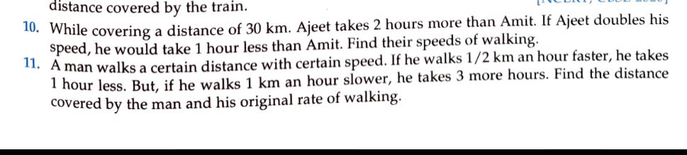 While covering a distance of 30 km. Ajeet