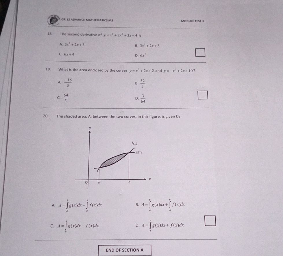 18. The second derivative of $y = x^3 + 2x^2 | StudyX
