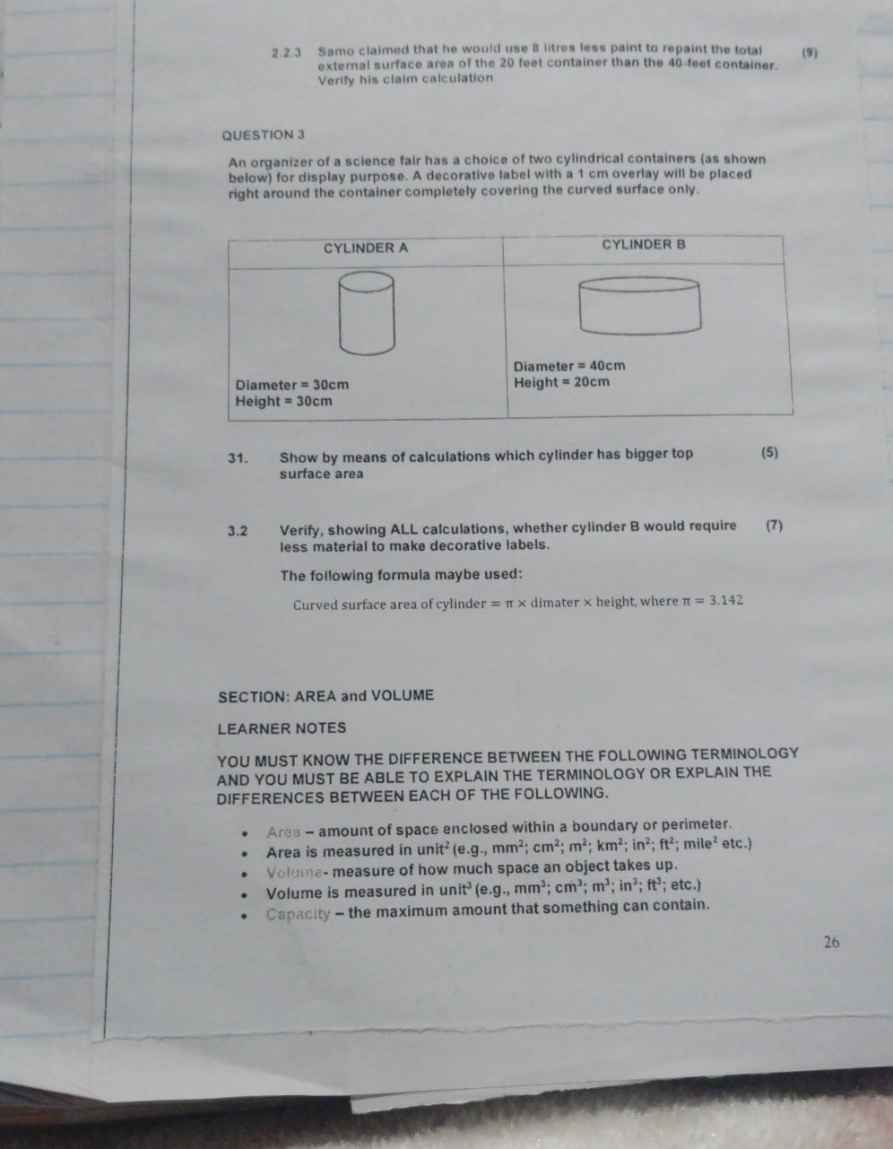 QUESTION 3 An organizer of a science fair | StudyX