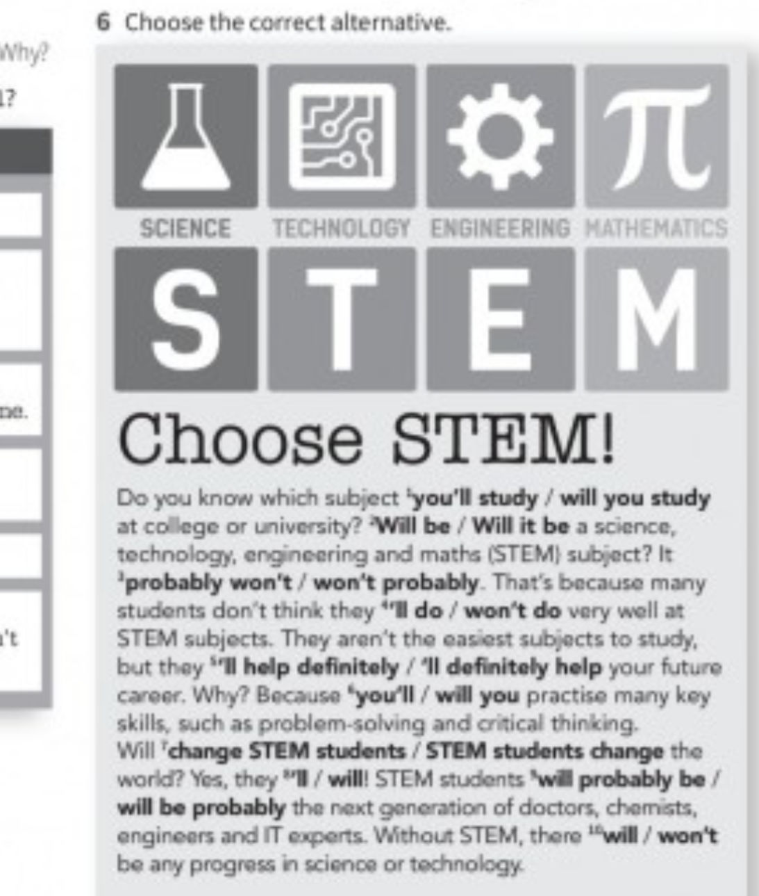 6 Choose the correct alternative. Do you | StudyX