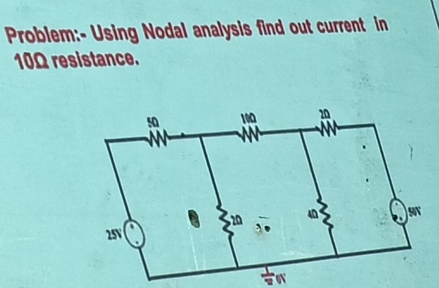 Problem:- Using Nodal analysis find out | StudyX