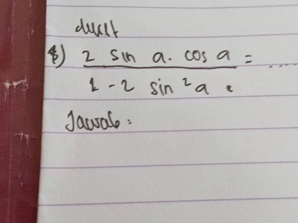 Trigonometric Identities: Double Angle | StudyX