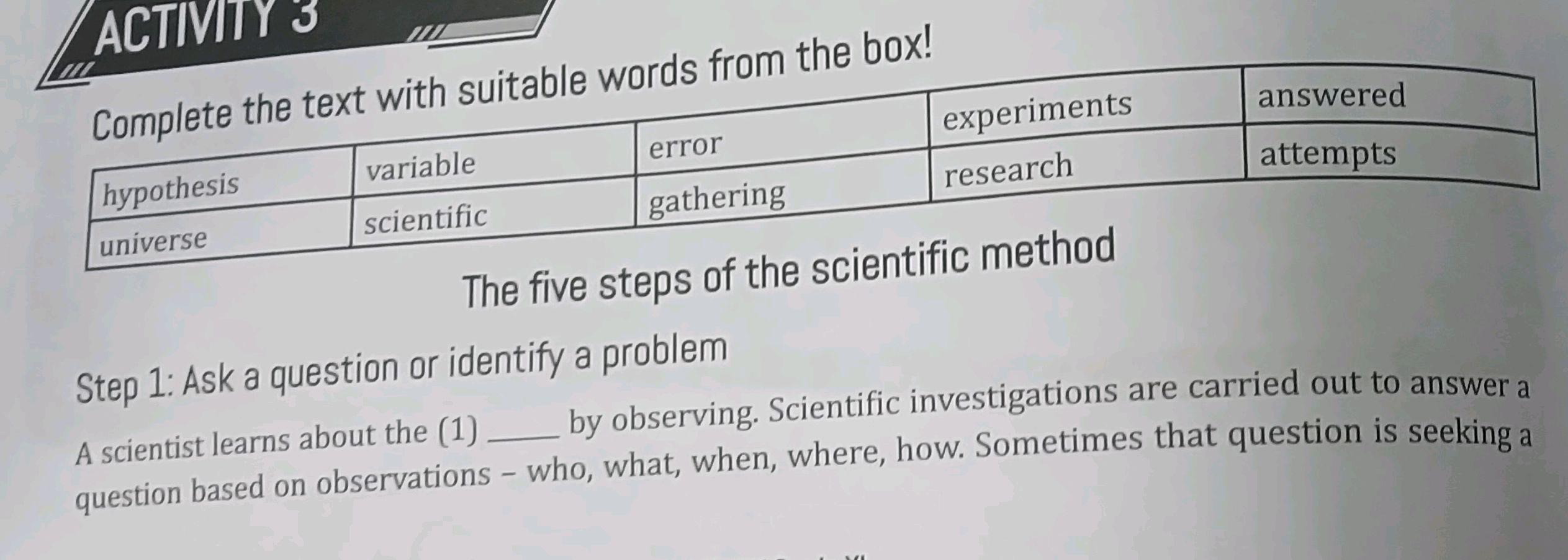 Complete the text with suitable words from | StudyX