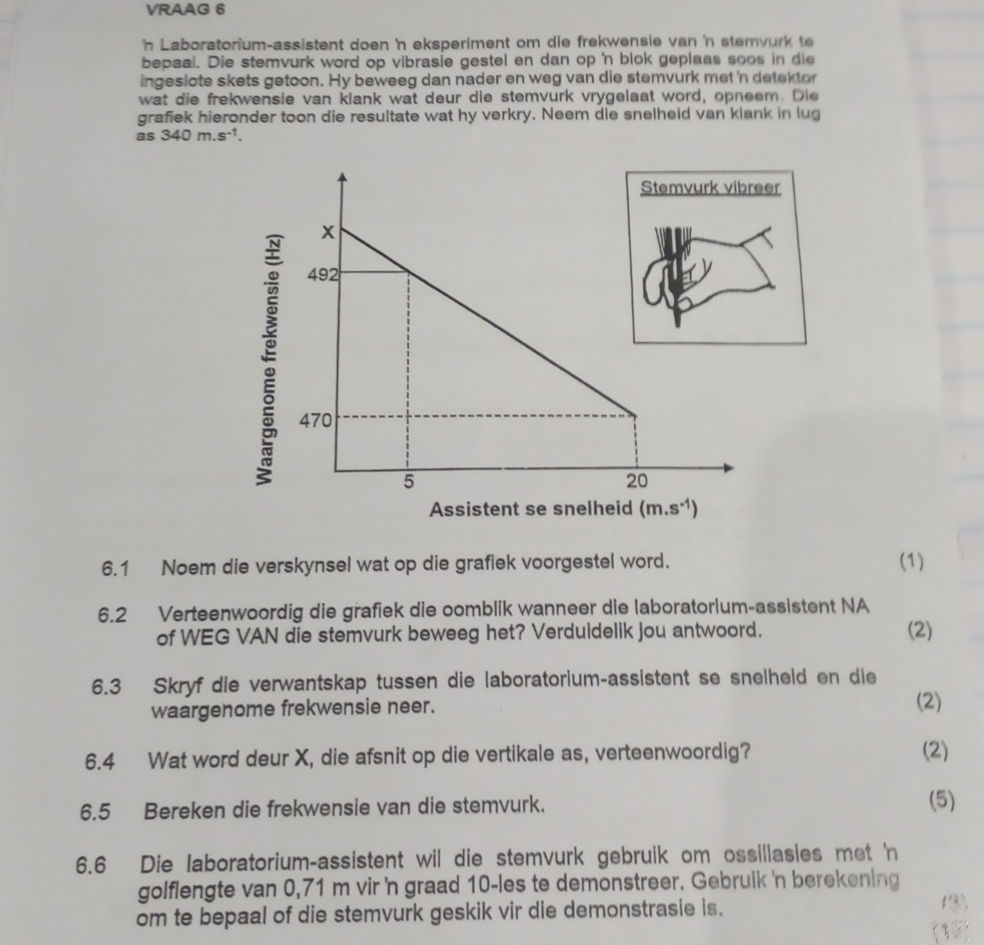 VRAAG 6 'n Laboratorium-assistent doen 'n | StudyX
