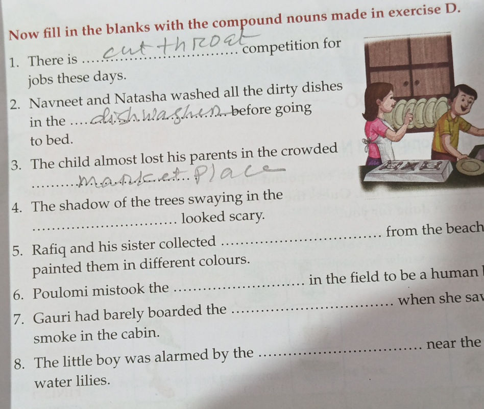 Now fill in the blanks with the compound | StudyX
