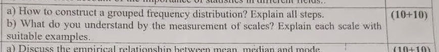 a) How to construct a grouped frequency | StudyX